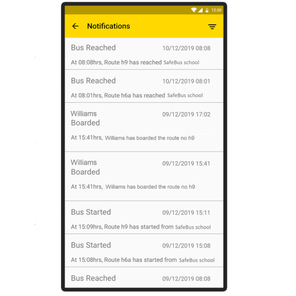 SafeBus School Bus Tracking System Features - SafeBus